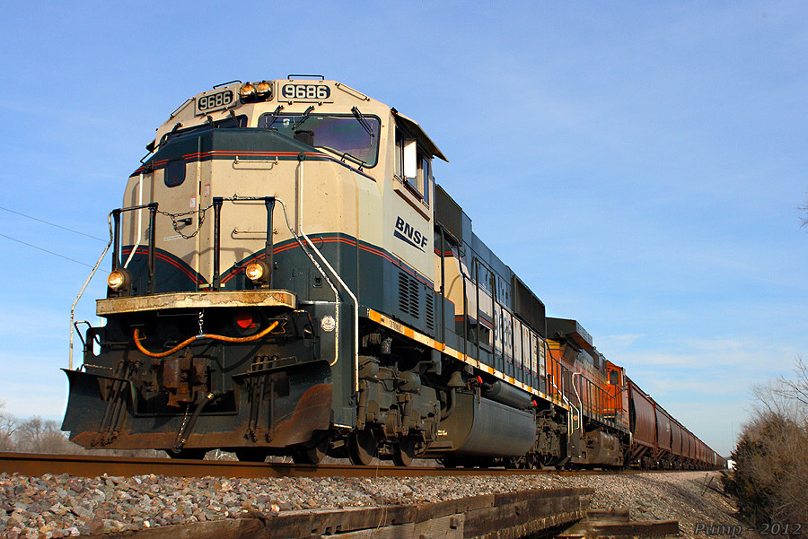 Westbound BNSF Empty Grain Train